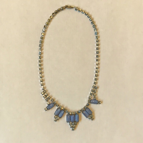 Jewelry | Vintage Periwinkle Stone Gem Choker | Poshmark